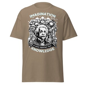 Einstein's Vision: Classic Cotton Unisex Tee Fashionable Philosopher ...