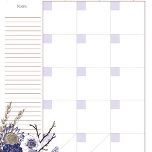 Undated Monthly & Weekly Planner Pages - Floral - Etsy