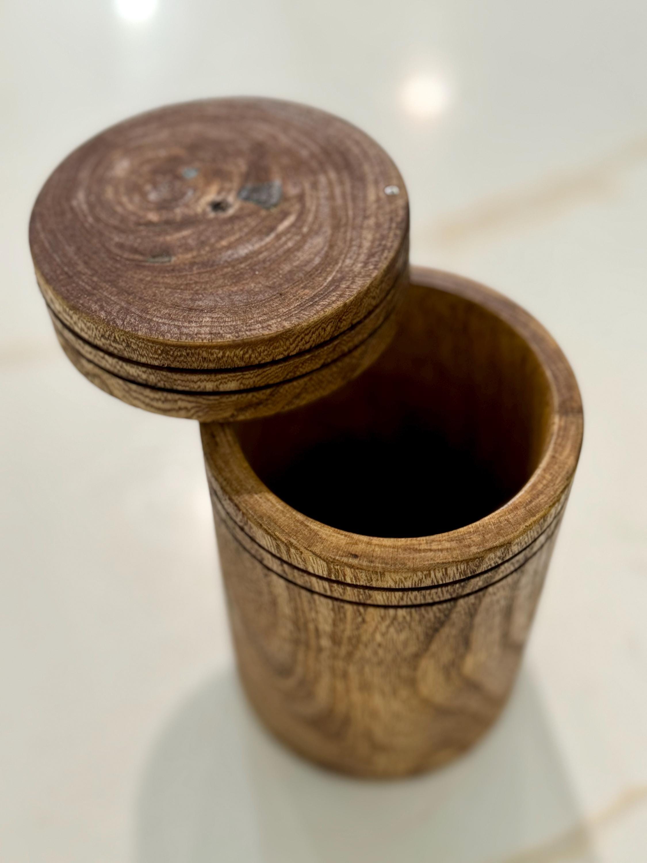 5 Inch Handcrafted Wood Container Hinge Lid - Etsy