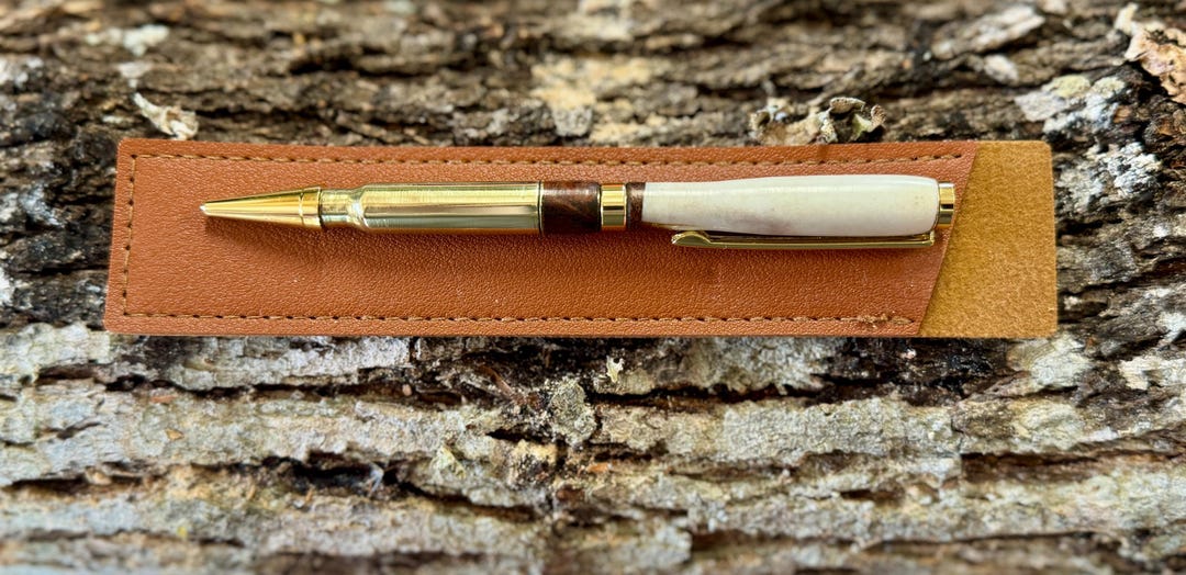 Handcrafted Lathe Turned Bullet and Antler Pen - Etsy