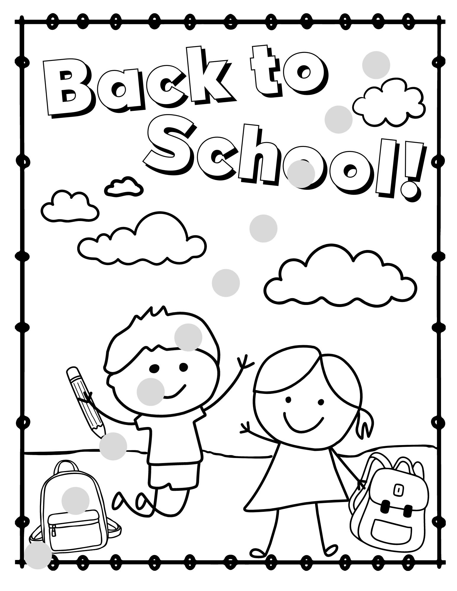 1st Grade Back to School Color Pages - Etsy Canada