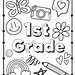 1st Grade Back to School Color Pages - Etsy Canada