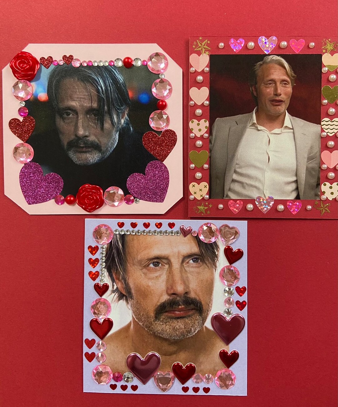 Duncan Vizla/ Mads Mikkelsen Buttons Decorative Cards Set - Etsy