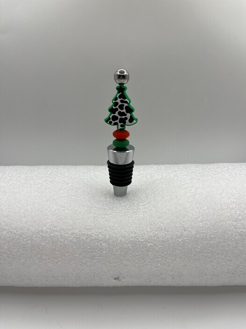 Christmas Tree Beaded Wine Stopper - Etsy