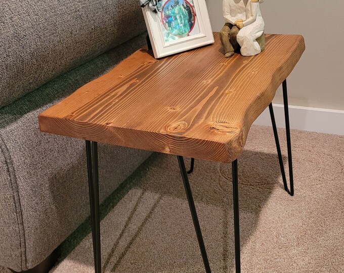 Live Edge Tend Table Made From Pine to Look Like a Live Edge Table Hand ...