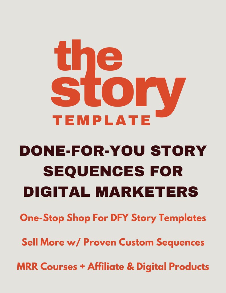 The Ultimate DFY (done-for-you) Stories Sequence for the Roadmap 3.0 - Etsy