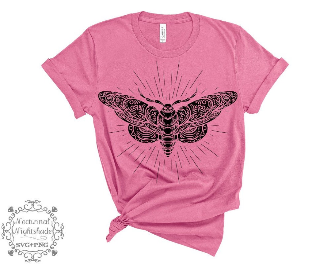 Gothic Moth SVG, Goth Moth SVG, Gothic Butterfly SVG, Gothic Skull Cut ...