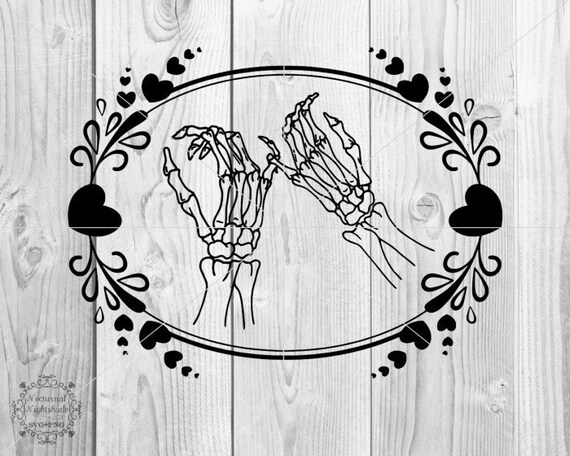 Skeleton Pinky Promise SVG Pinky Swear Svg Gothic Love Hands | Etsy