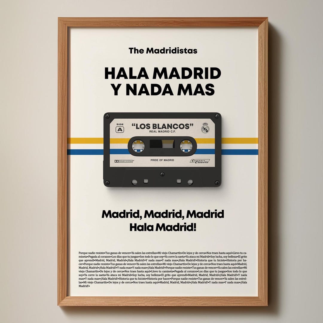Real Madrid 1902 Poster | Bernabeu Print | Gift for Madridista ...