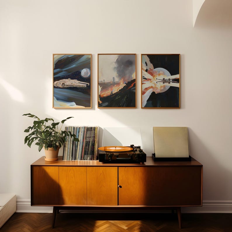 Star Wars Millennium Falcon Art | Iconic Spaceship Wall Decor ...