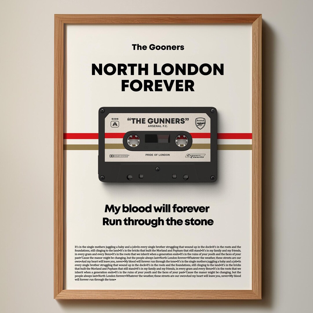 Arsenal FC 1886 Poster | the Emirates Stadium | the Gunners Gift ...