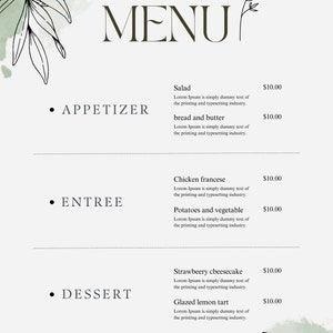 Coffee Shop Menu, Restaurant Menu, and Fast Food Restaurant Menu With a ...