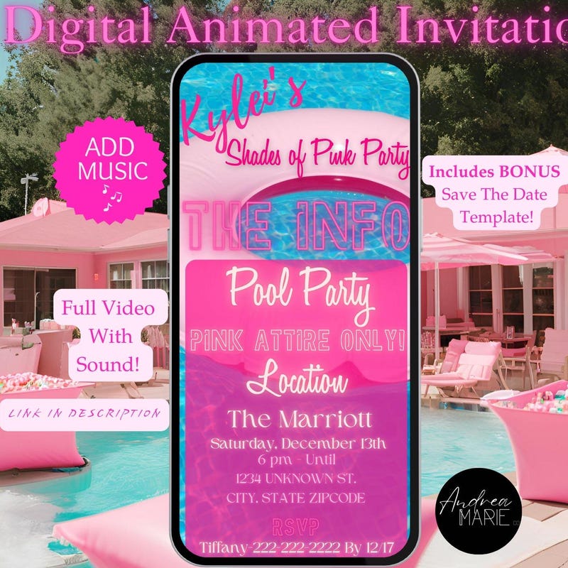 Pink Theme Party - Etsy