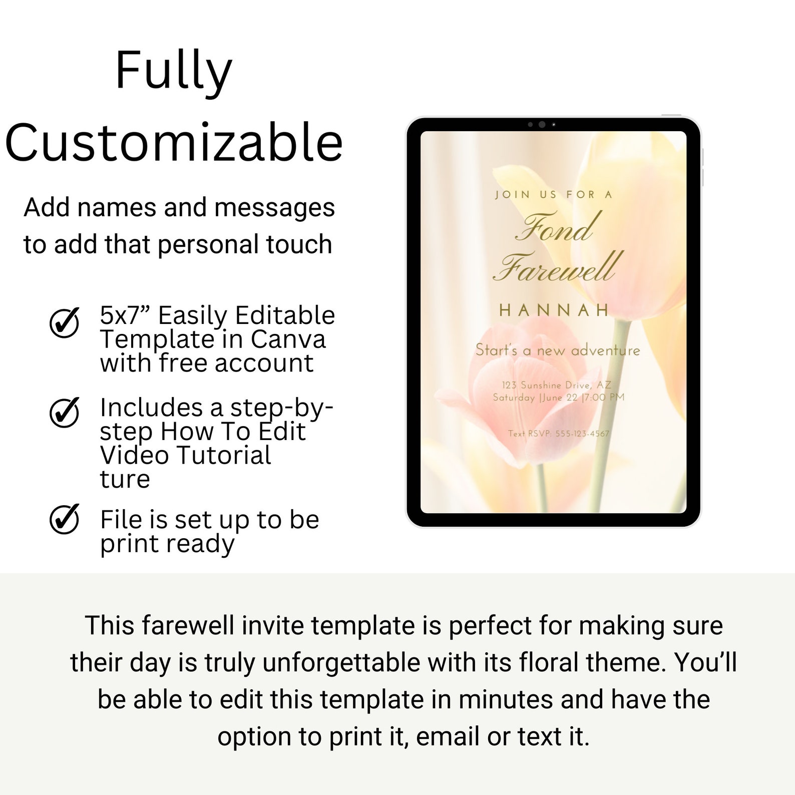 Farewell Invitation Farewell Invites Celebration Invitations Canva ...