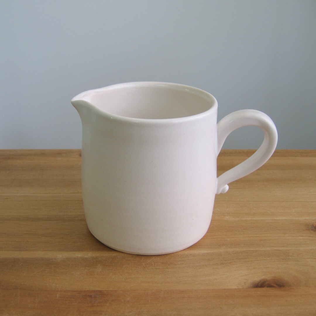 Ceramic Creamer, Simple Pitcher for Cream or Maple Syrup, Minimalist ...