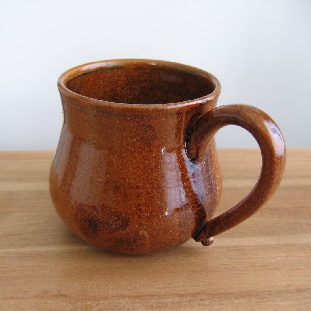 Double Chocolate Pottery Pot Belly Coffee Mug 18 Oz. Large - Etsy