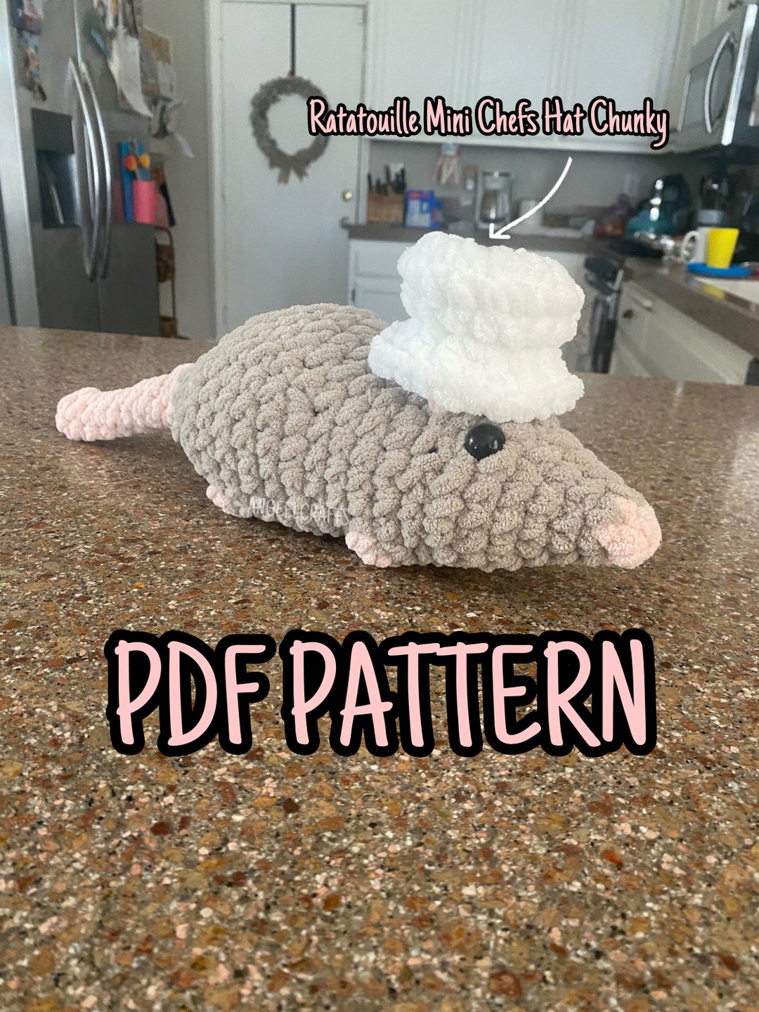 Easy Peasy Ratatouille Mini Chefs Hat Chunky Crochet Pattern - Etsy