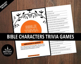 Bible Trivia Games Bundle, New Testament Trivia, Old Testament Trivia ...