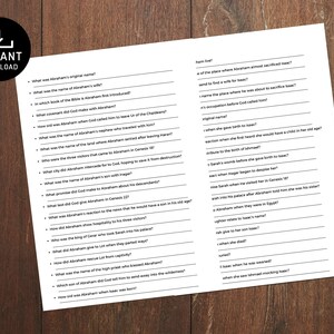 Bible Trivia Games Bundle, Bible Trivia, Old Testament Trivia, Bible ...