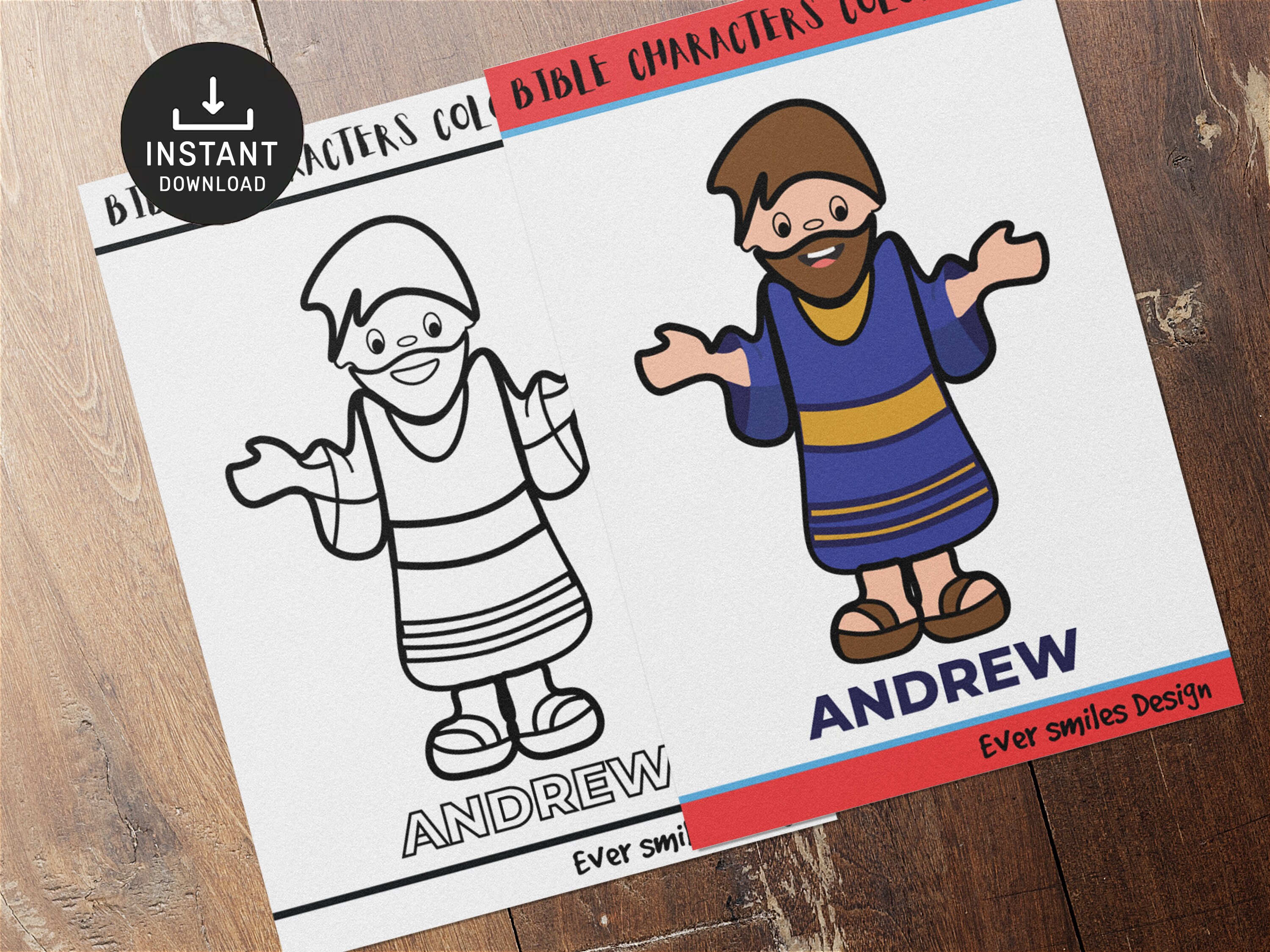 Biblical Heroes Coloring Pages | Bible Coloring Book | Christian ...