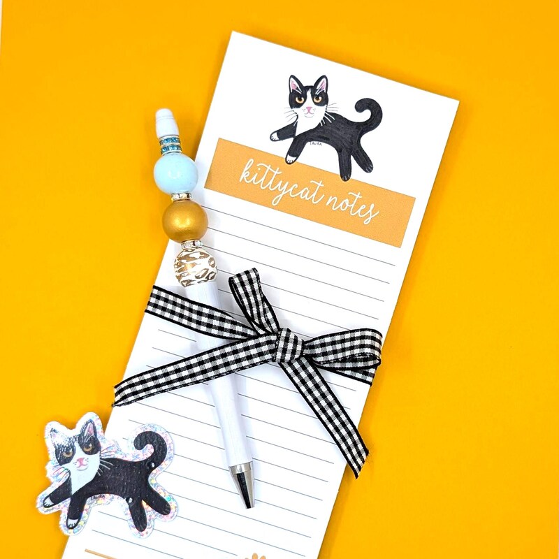 Tuxedo Cat Writing Pen - Etsy