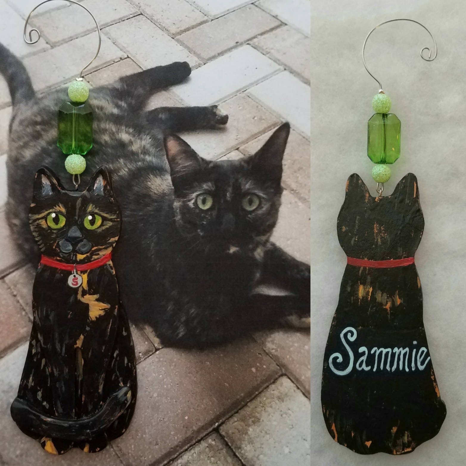 Custom Cat Ornament Cat Christmas Ornament Personalized Cat | Etsy