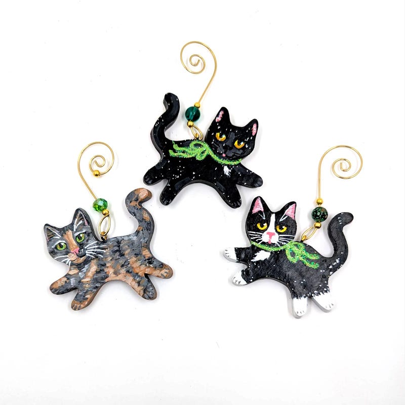Clay Calico Cat Ornament - Etsy