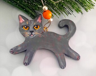 Cat Angel Christmas Ornament - Etsy