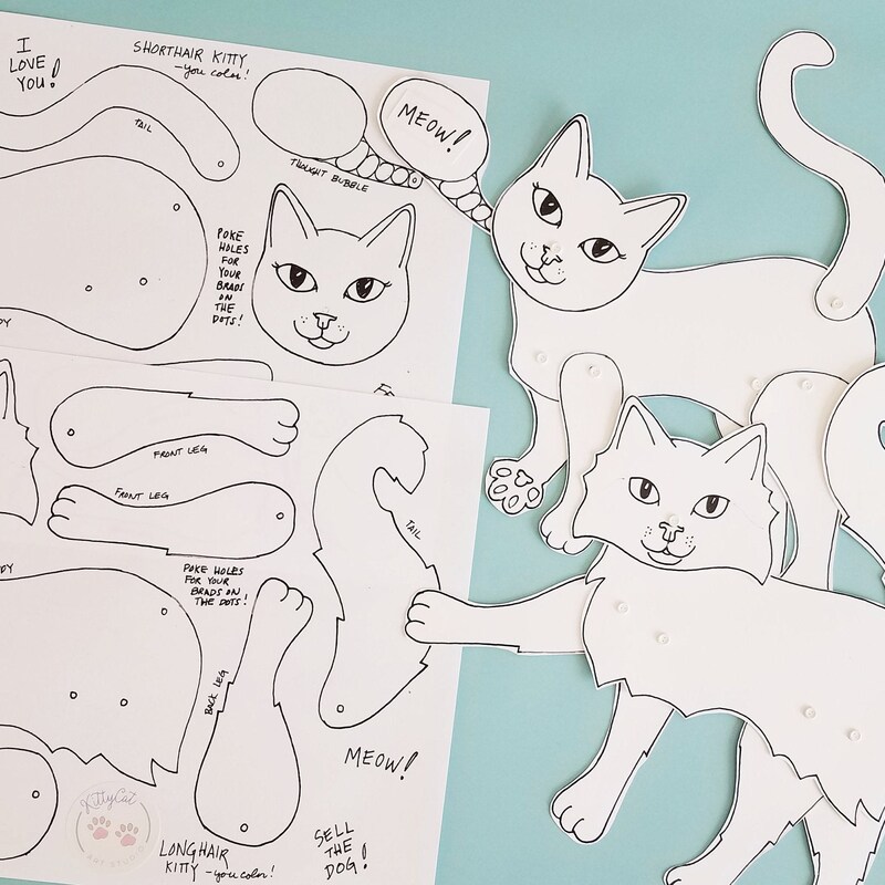 Jointed Paper Puppet - Etsy