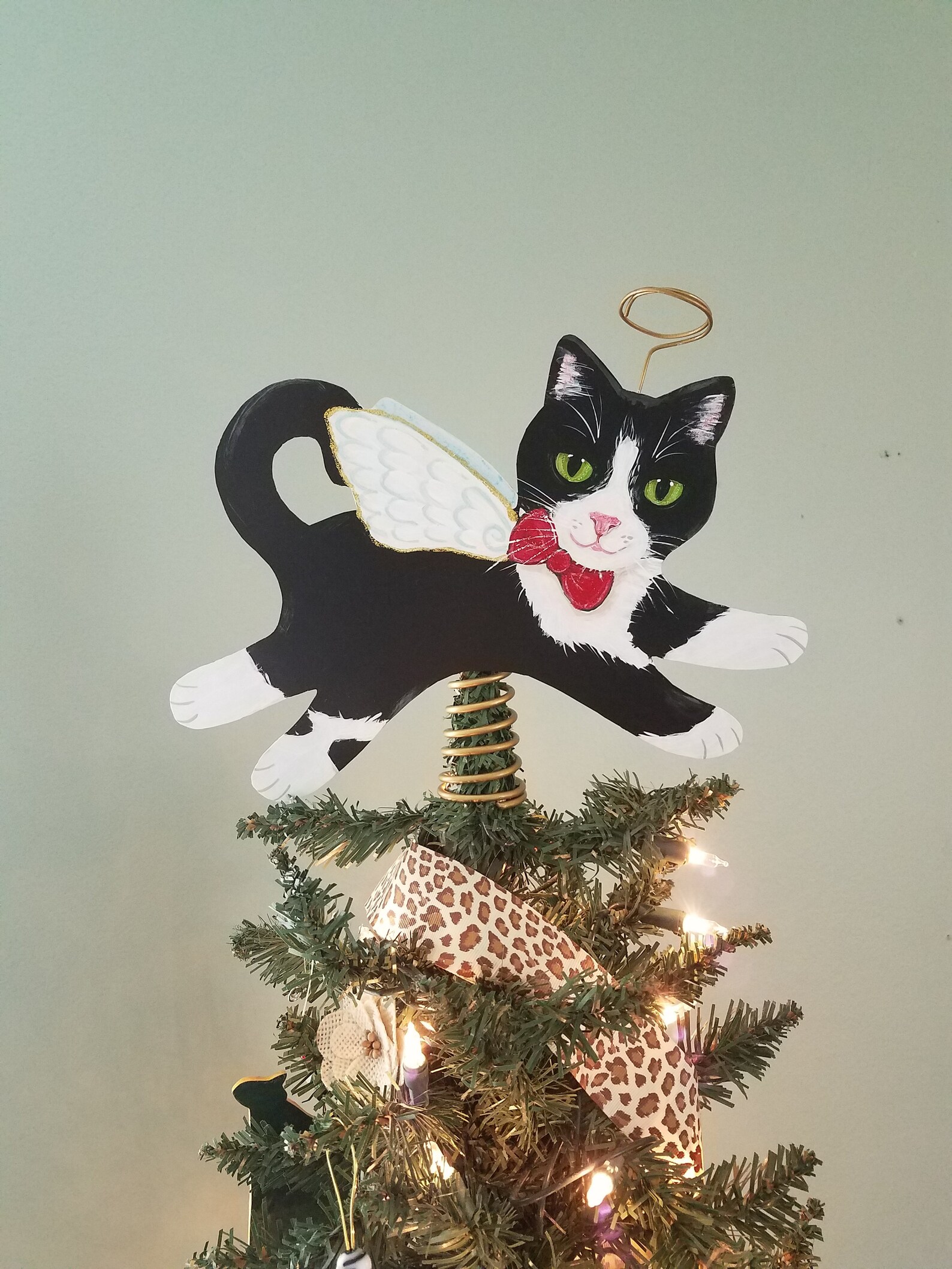 Custom Cat Tree Topper Cat Memorial Gift Cat Angel | Etsy