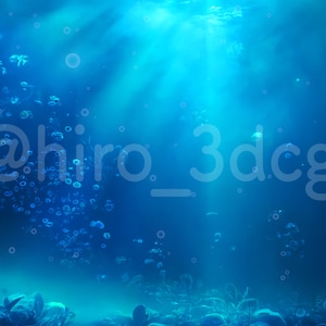 Illuminated Ocean Floor - Vtuber Animated Backdrop | Deep Sea ...