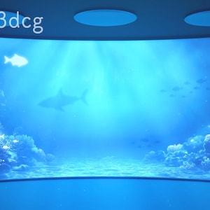 Aquarium View Animated Background | Looping Underwater Scene for Vtuber ...