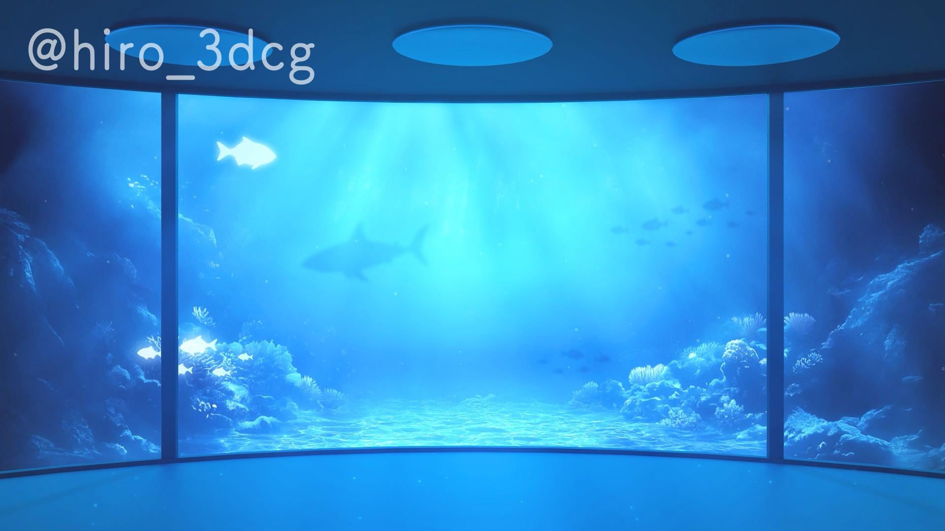 Aquarium View Animated Background | Looping Underwater Scene for Vtuber ...
