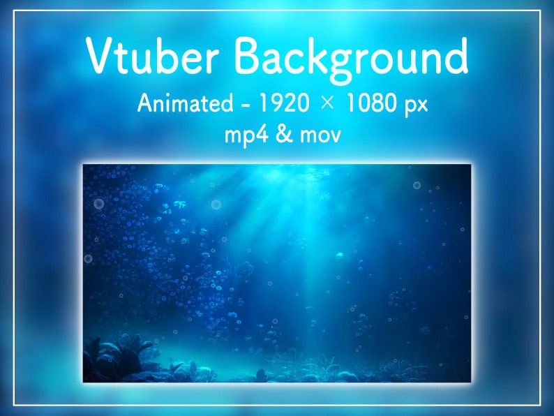 Illuminated Ocean Floor - Vtuber Animated Backdrop | Deep Sea ...