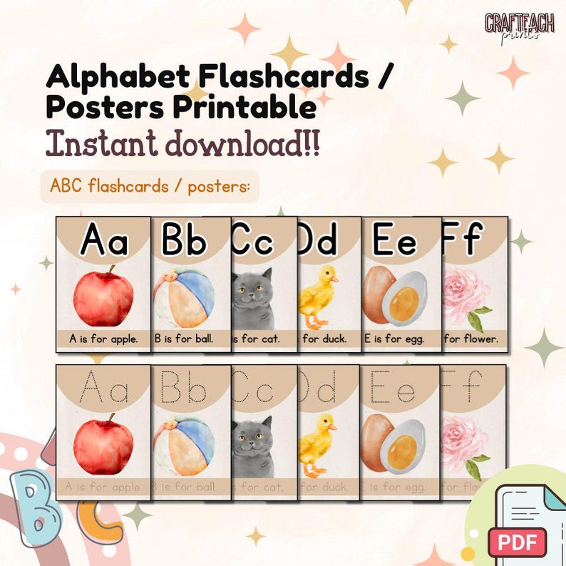 Alphabet Flashcards | Alphabet Posters | Printable ABC Flashcards ...