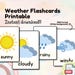 Weather Flashcards Printable, Weather Cards, Digital Download ...