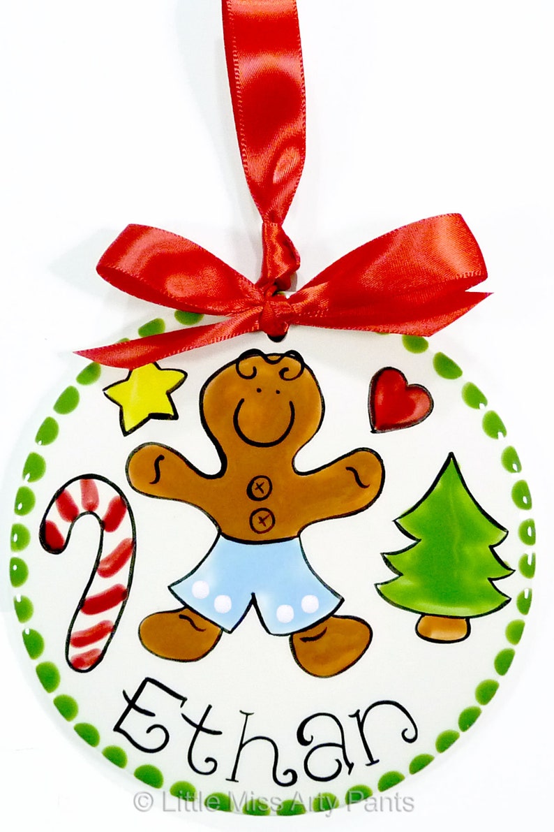 Personalized Ceramic Christmas Ornament Ceramic Christmas Etsy