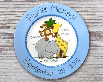 Baby Birth Plates - Etsy