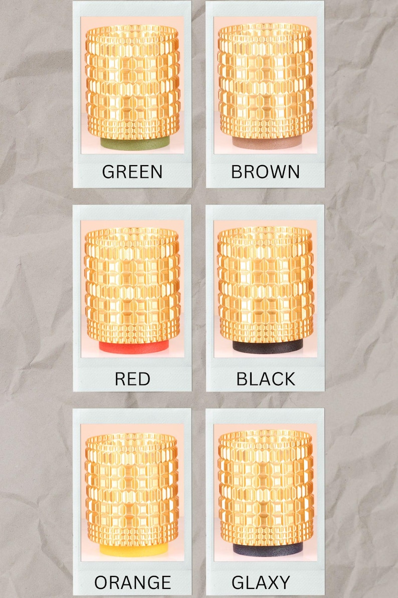 Flamme Amber Dimmable Lamp, Cozy Bedside Lamp,small Table Lamp, Warm ...