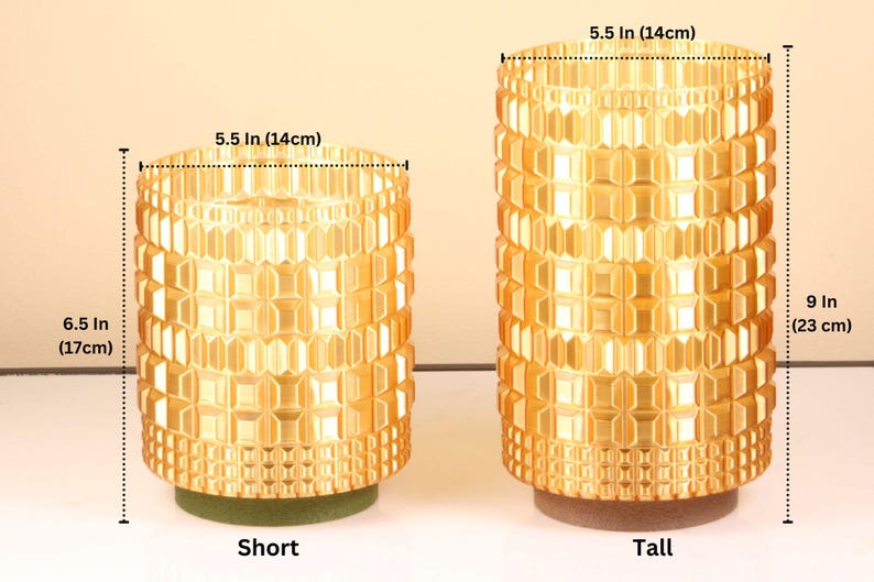 Flamme Amber Dimmable Lamp, Cozy Bedside Lamp,small Table Lamp, Warm ...