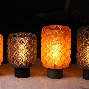 Serpente Table Lamp, Snake-inspired Design, Amber Dimmable Desk Light ...