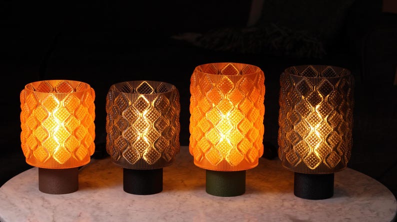 Serpente Table Lamp, Snake-inspired Design, Amber Dimmable Desk Light ...
