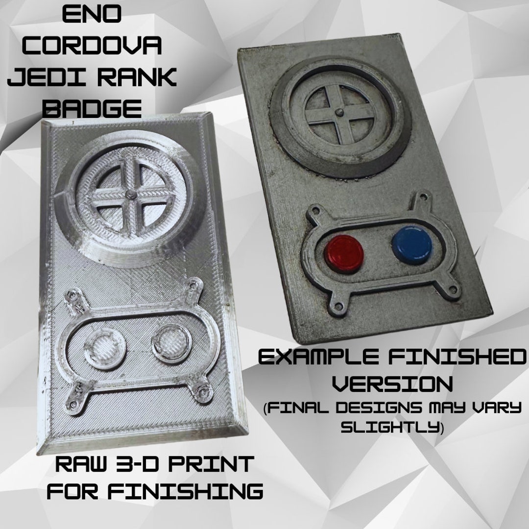 Eno Cordova Jedi Rank Badge | Cosplay or Bounding Accessory | Accurate ...