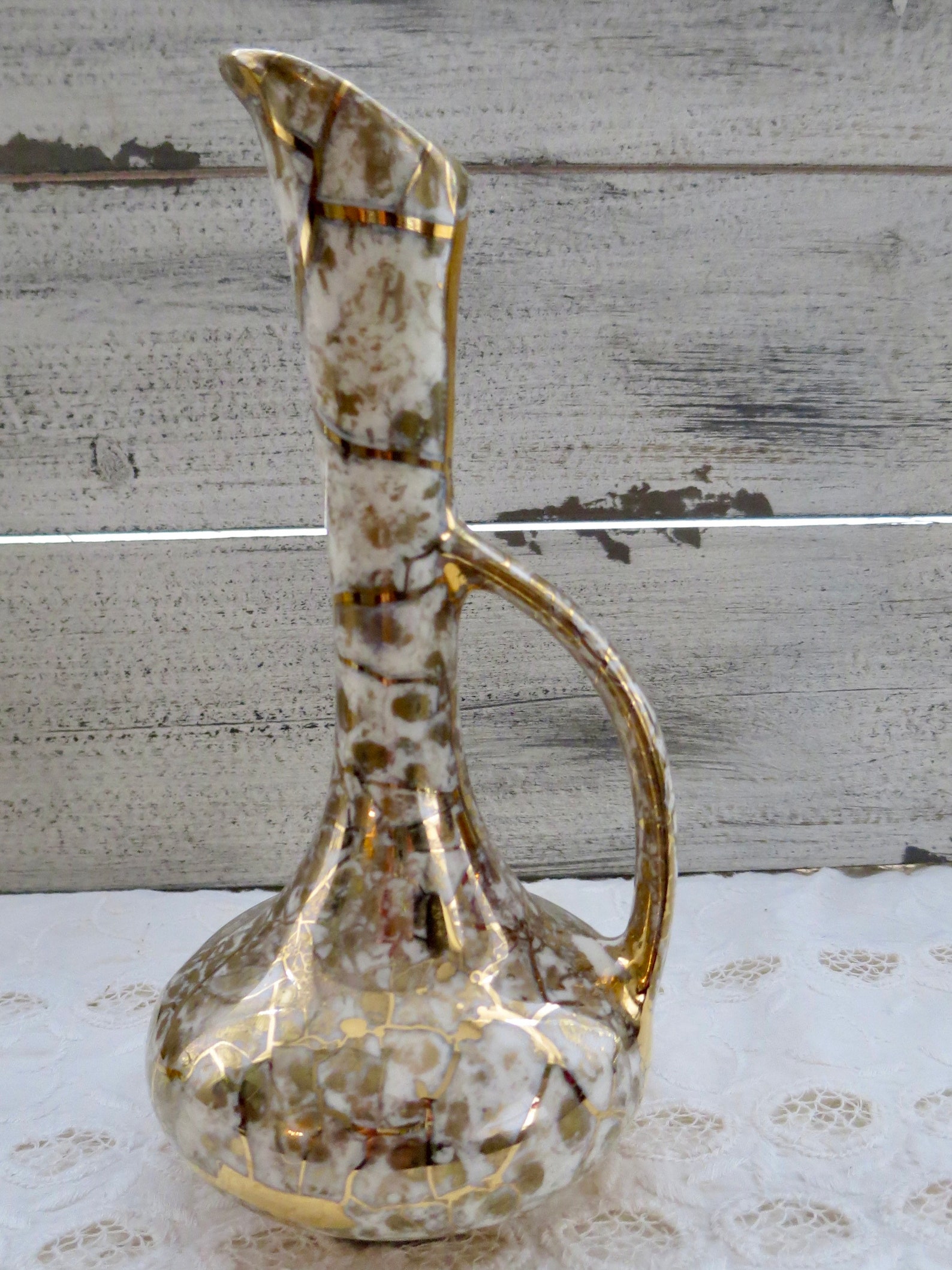Vintage Royal Haeger Small Gold Pitcher Midcentury Bud Vase - Etsy