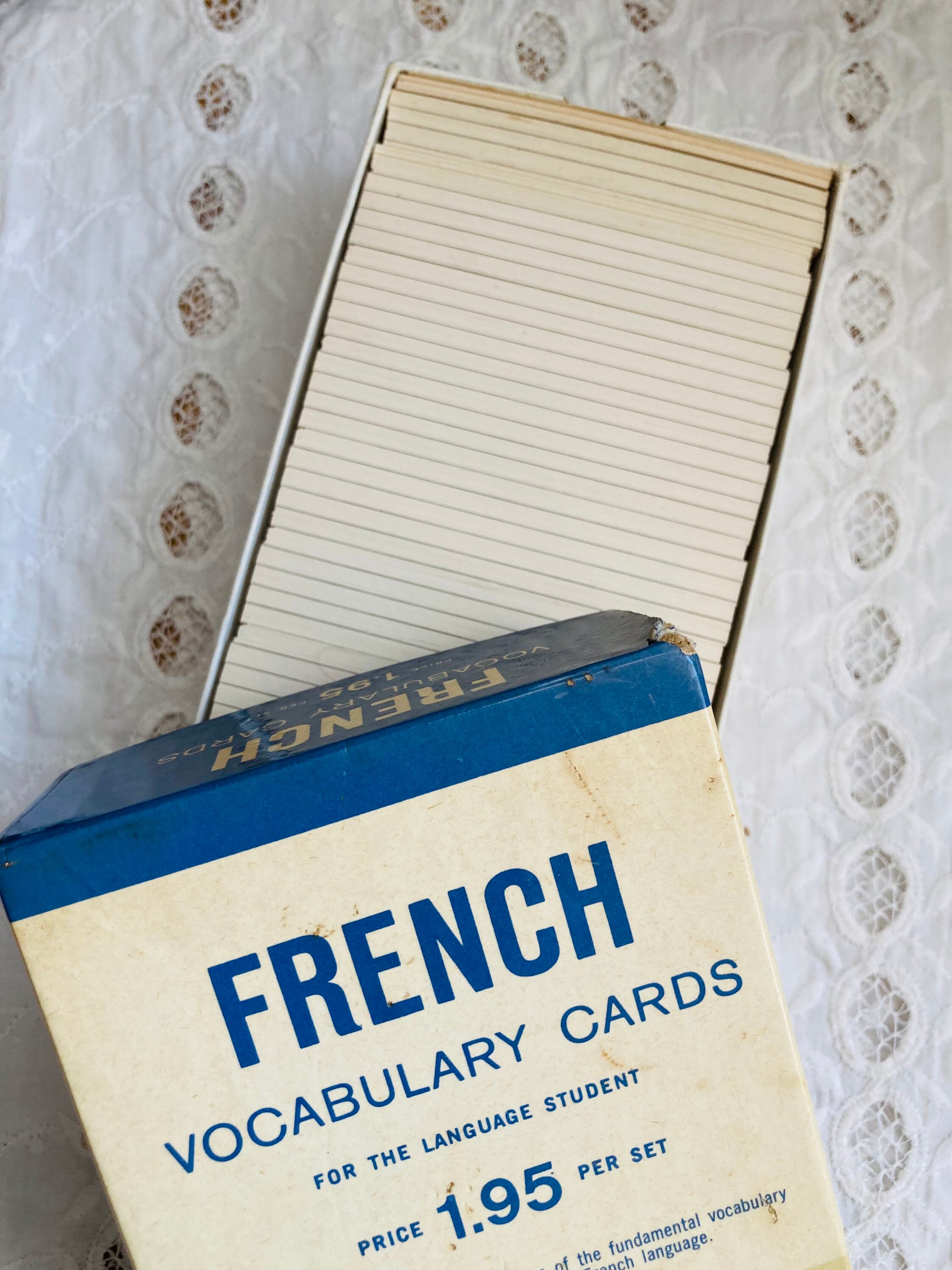 Tiny Mid-century French Vis-ed Vocabulary/flash Cards, Small Vintage ...