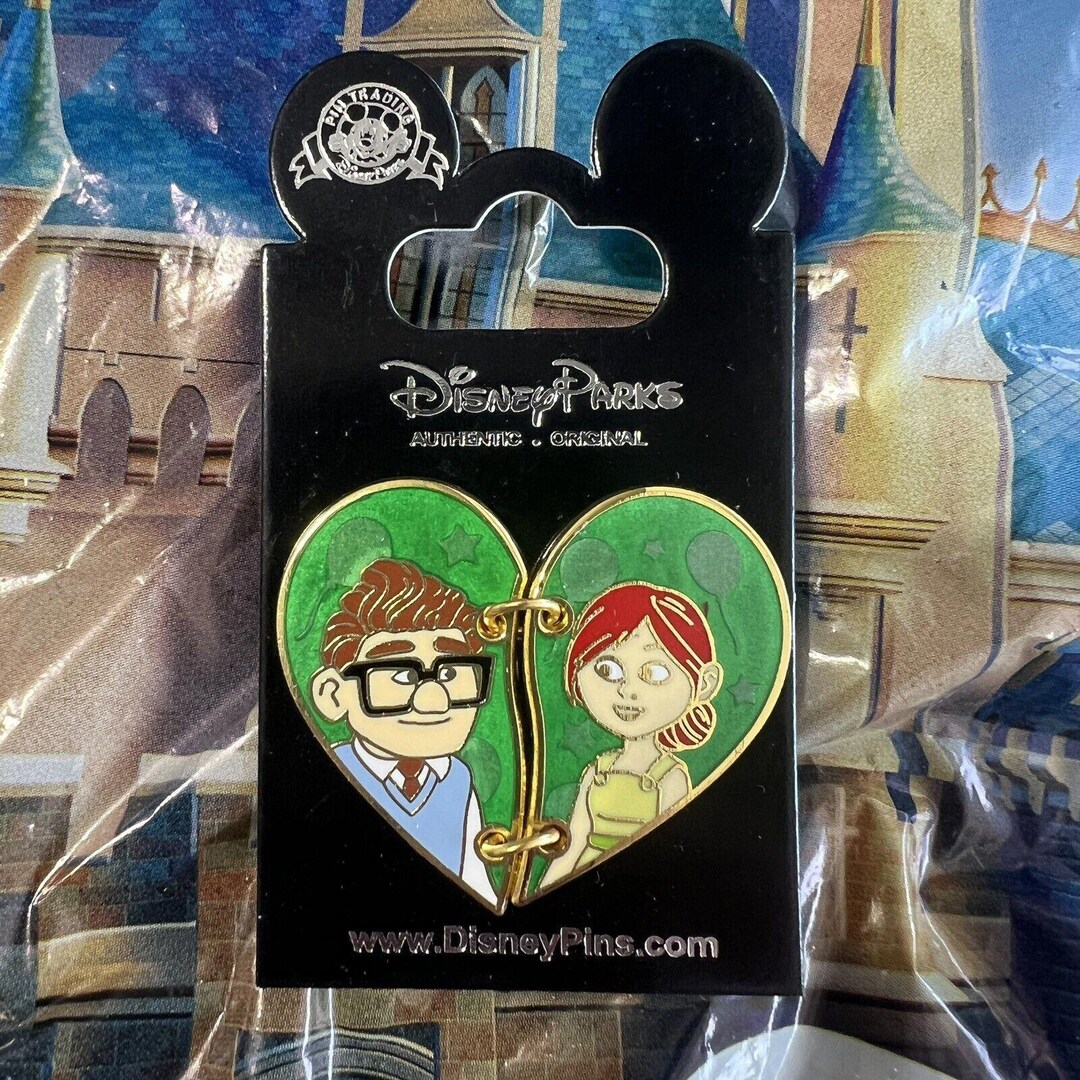 Disney Pixar UP Carl & Ellies Fredrickson Heart Shape Movable Pin - Etsy
