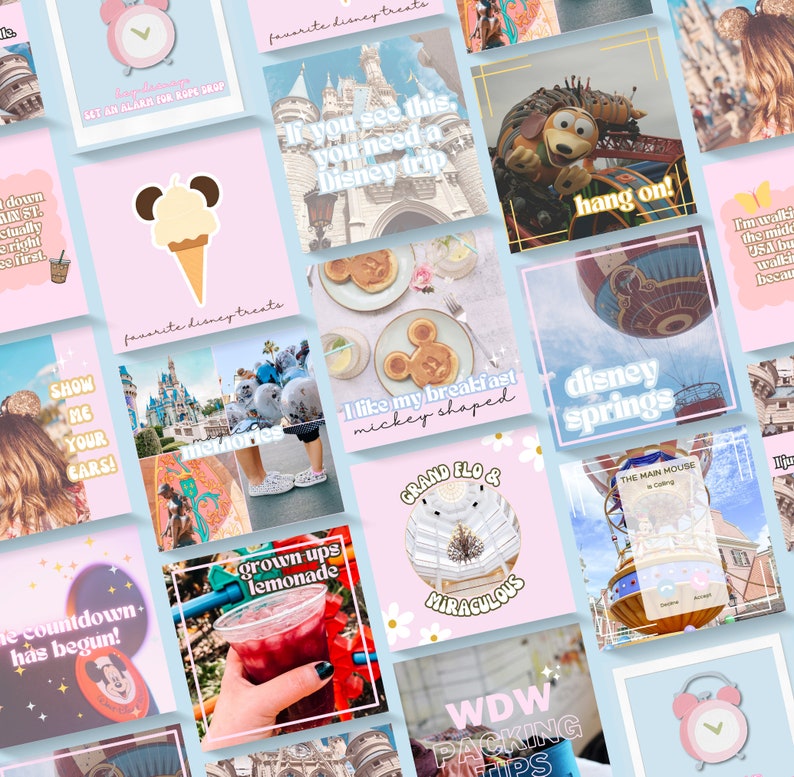 WDW Instagram Templates: Travel Agent Social Media (canva) - Etsy