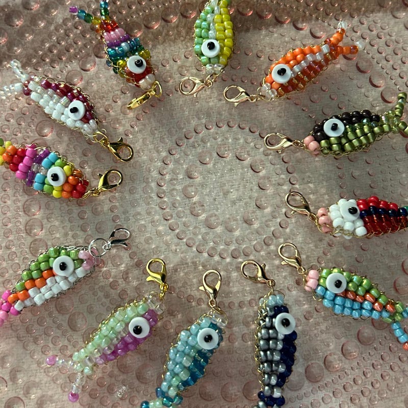 Pony Bead Keychain - Etsy