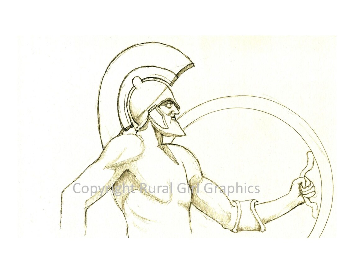Battle of 300 Limited-edition Print of Original Drawing "leonidas ...