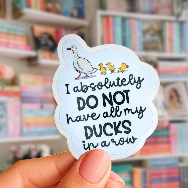 Funny Ducks in A Row Sticker: Vinyl Matte Decal - Etsy UK